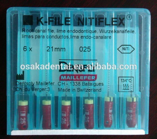 Original Dentsply K-File NITI FLEX (root canal flie)/Dental instrument ...