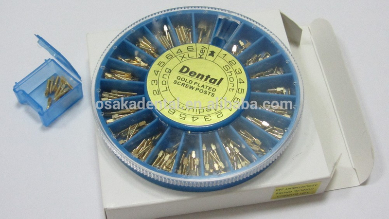 Dental 24K Golden Plated Screw Post - Buy Dental Screw Post, Dental ...
