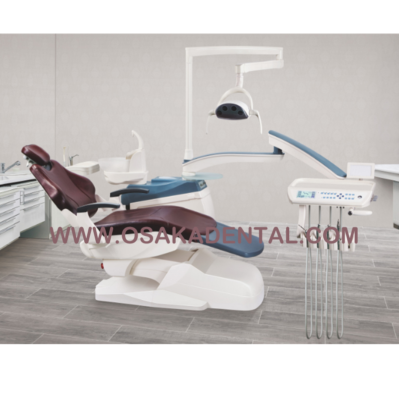 OSA-F208A Dental Unit Chair with Lower mouted,special LED lamp, Real ...