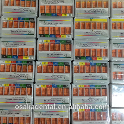 Color Coded Depth mm Marked Gutta Percha Points Orthodontic Material ...