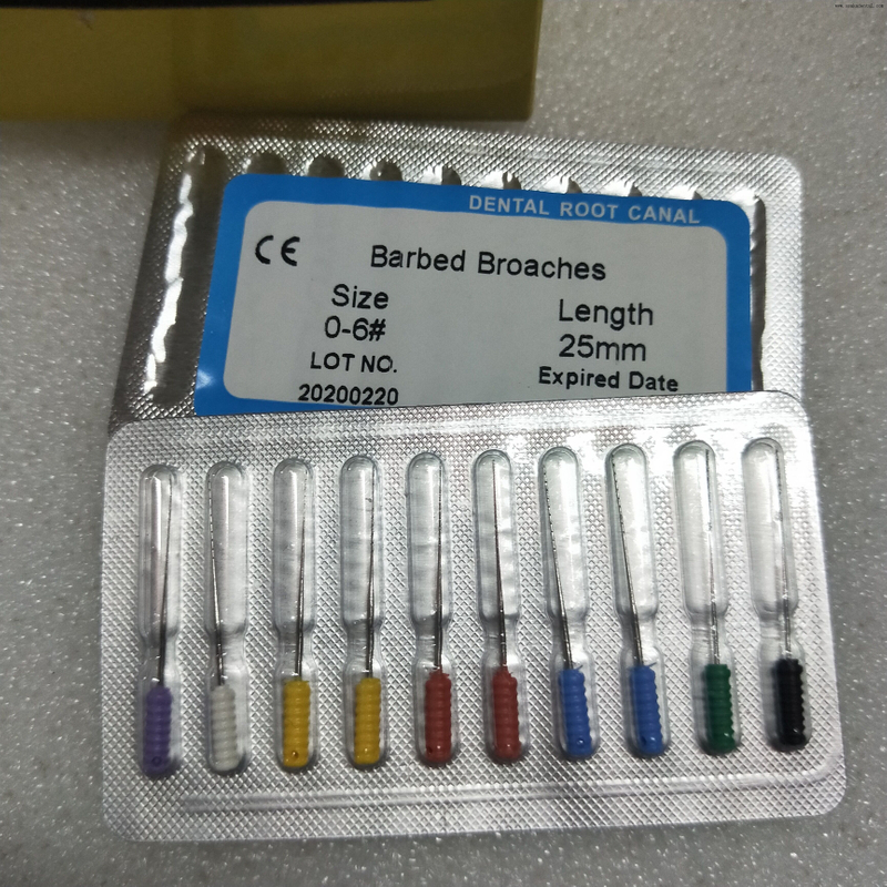Dental Endodontic File Dental Barbed Broaches for Root Canal Cleaning ...
