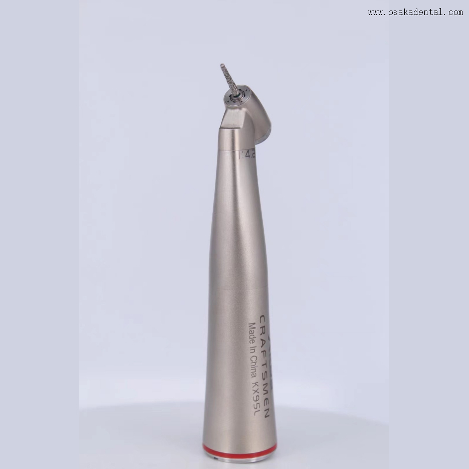 45 Degree High Speed Red Band Dental Handpiece with Light - Buy 45 ...