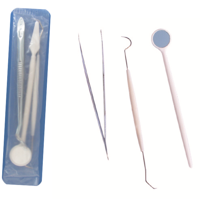 Three Piece Set Disposable Dental Examination Kit Dental Consumables ...