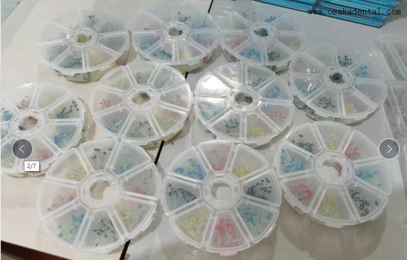 Dental Fiber Post difference color Straight fiber Post in Round box ...