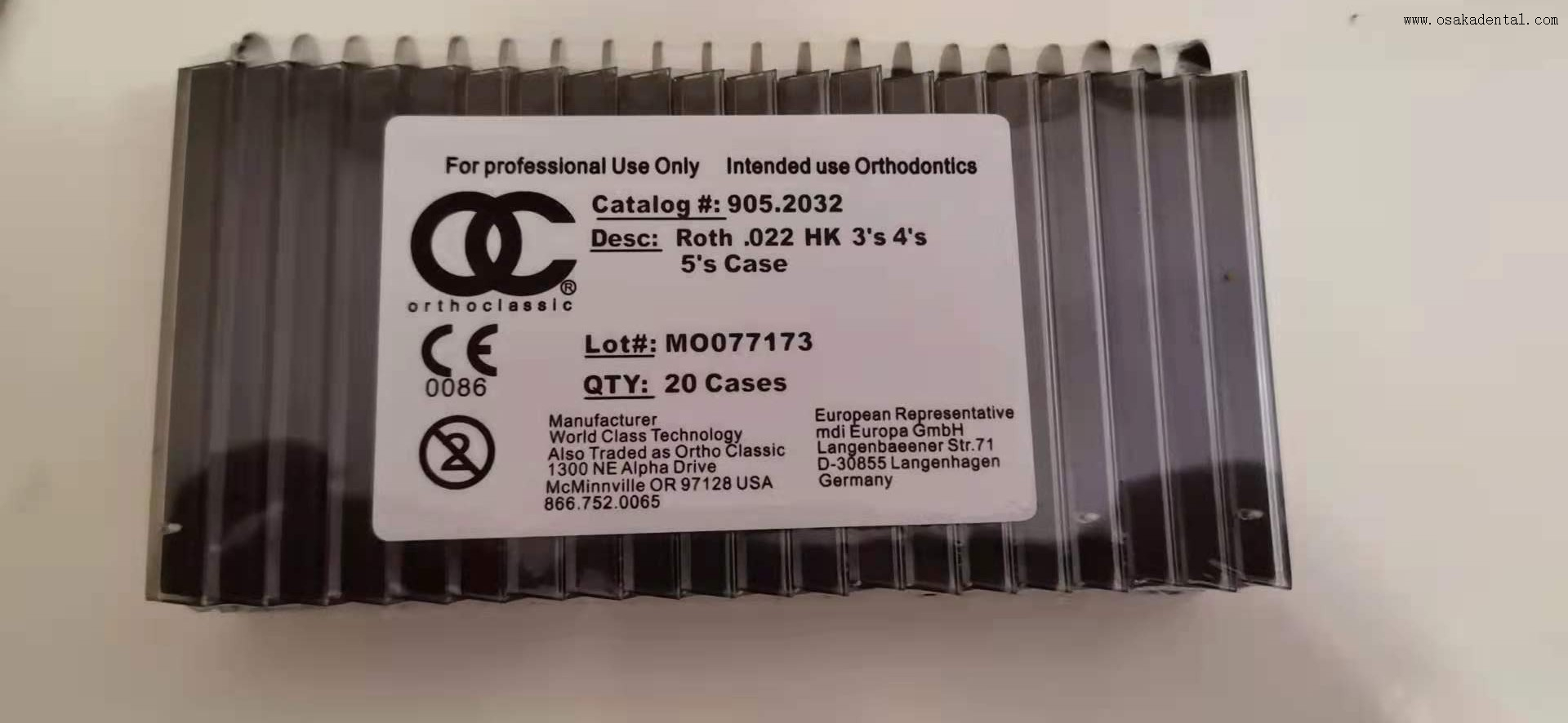 OC Bracket ROTH 022 345 with Hook Monoblock Orthodontic Brackets Metal ...