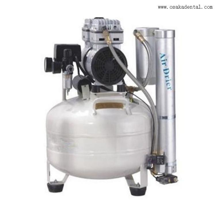 One for Two Dental Unit Silent Oil Free Dental Air Compressor with Air ...