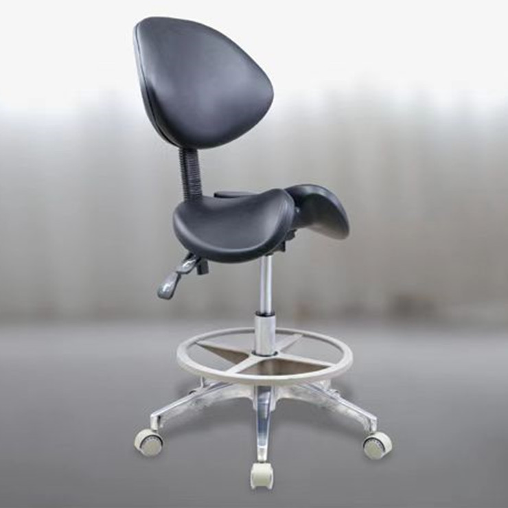 Split Seat Style Saddle Stool with Backrest - Buy Split Seat Style ...