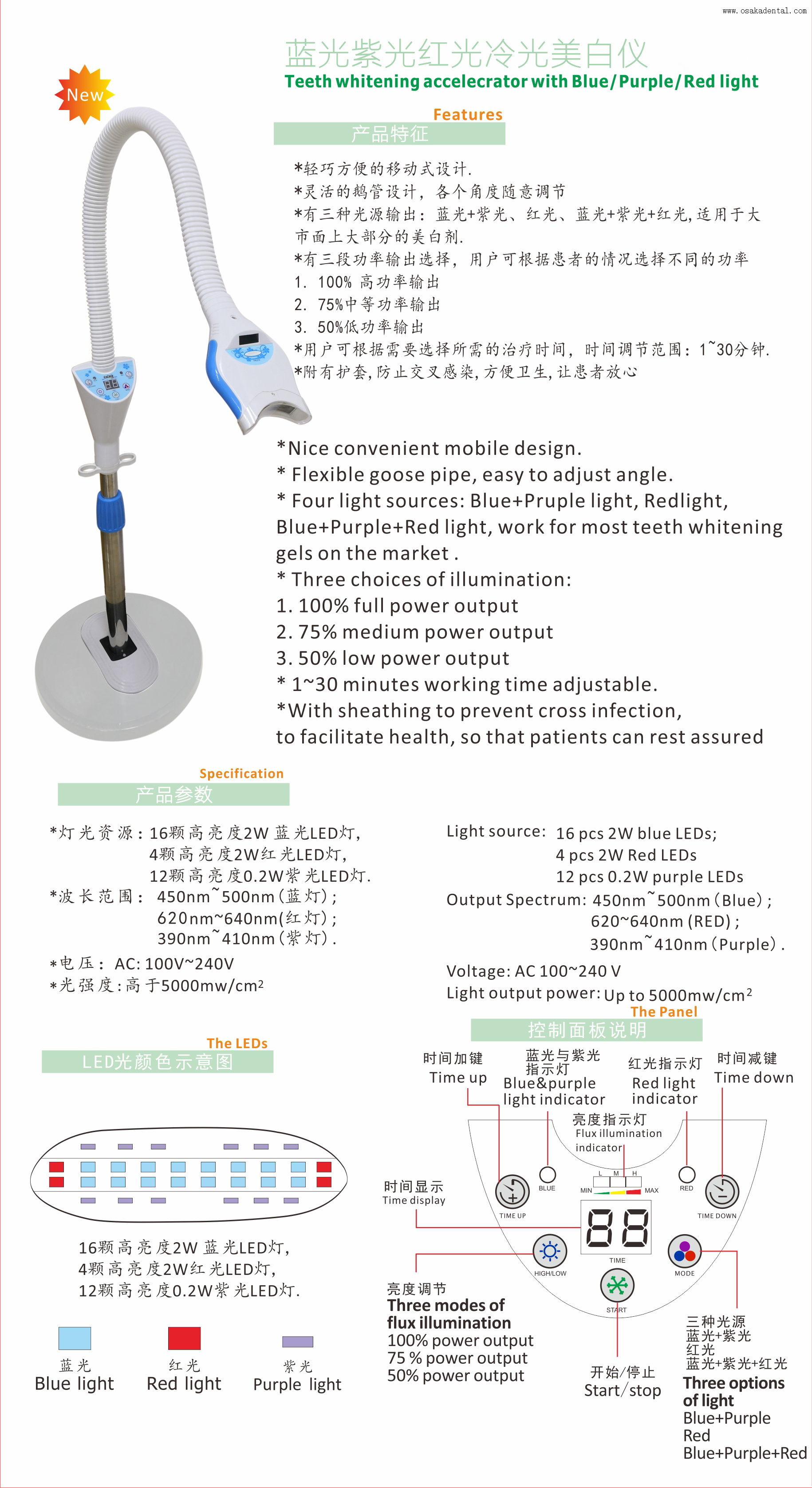 NEWEST Teeth Bleaching Machine with Touch Button - Buy teeth bleaching ...