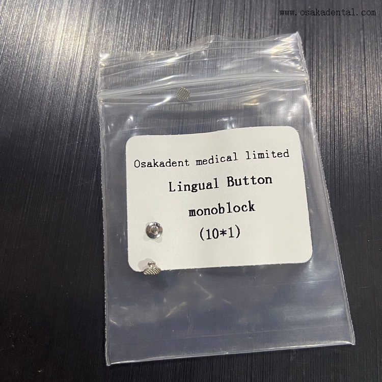 Dental Orthodontic Lingual Button Monoblock - Buy Lingual Button ...