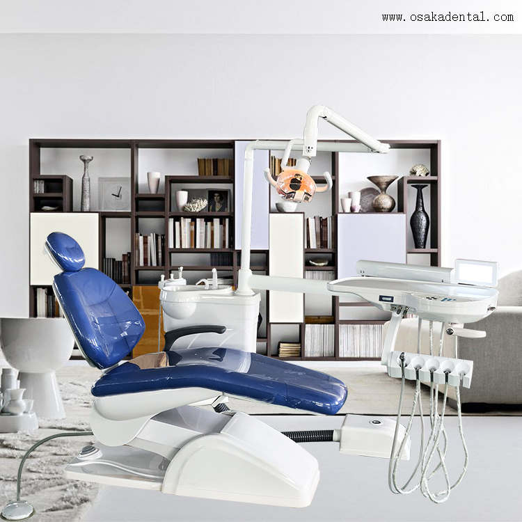 Dental chair with nice blue color and soft leather - Buy Portable ...
