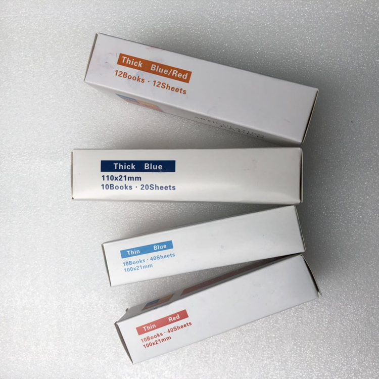 A Dental Articulating Paper Red and Blue Thick and Thin