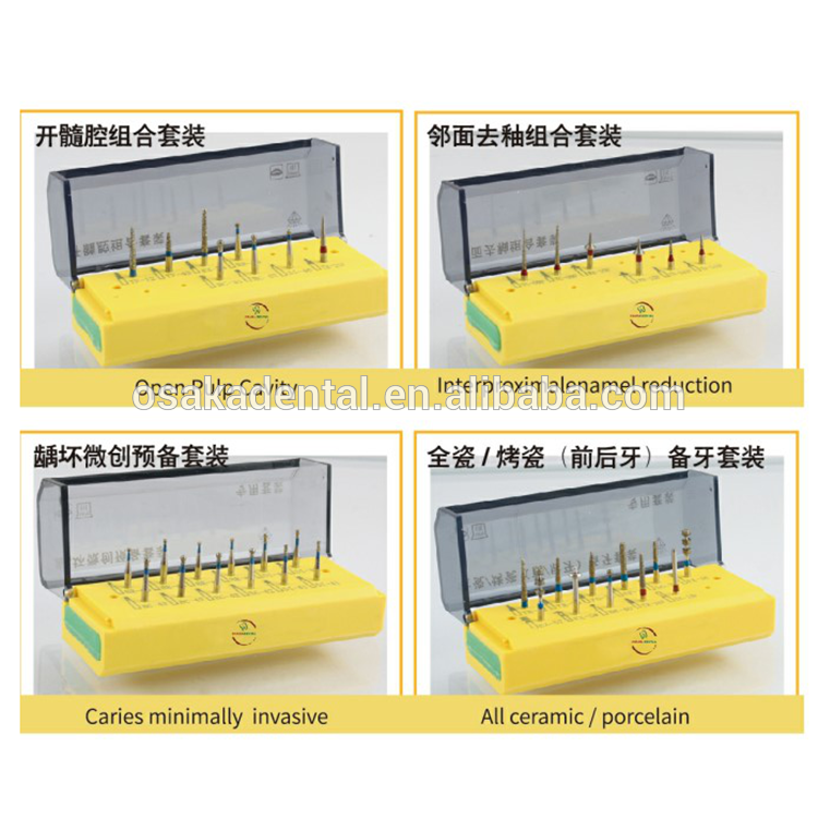 A Dental Diamond Bur Kit with Different Size - Buy A Dental Diamond Bur ...